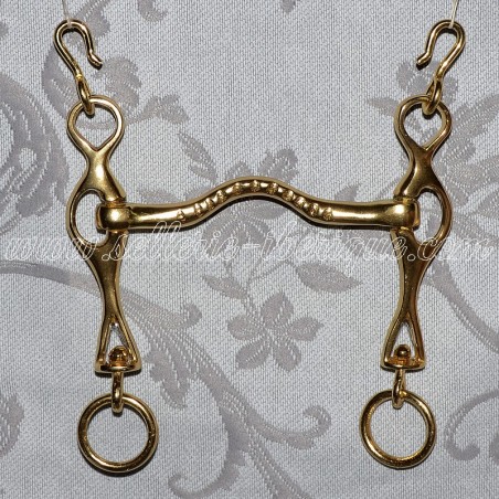 Bit portuguese port mouthpiece golden