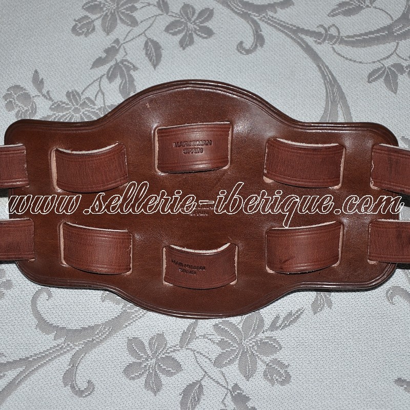 Leather english girth adapter for vaquera saddle