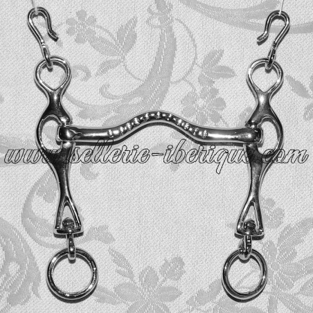 Bit portuguese port mouthpiece chrome