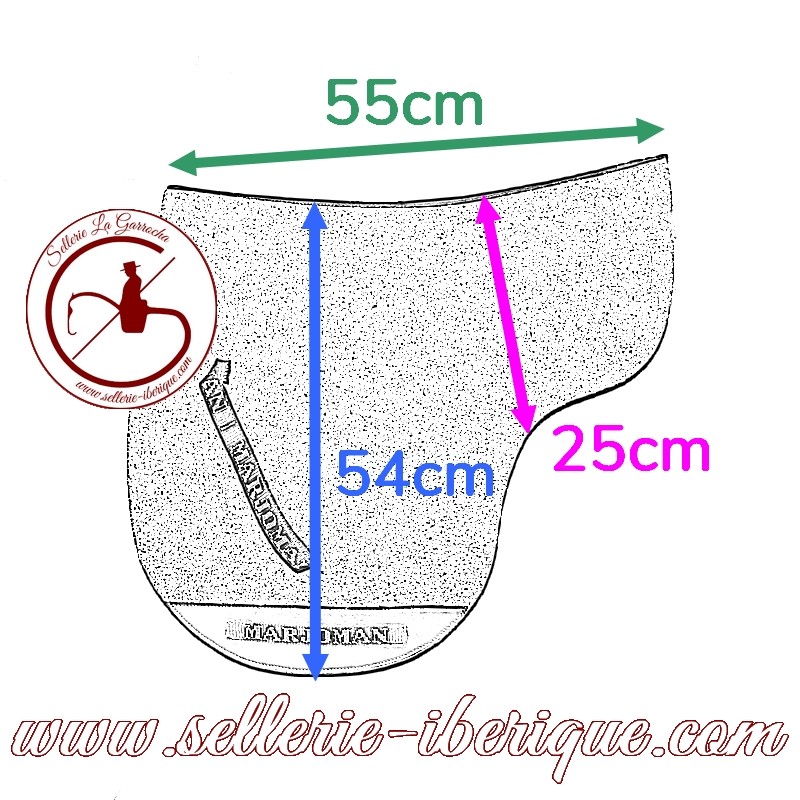 Saddle pad for spanish saddle felt Marjoman