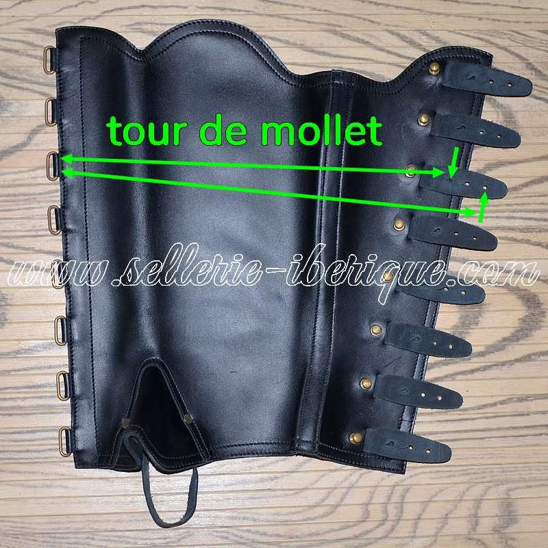 Portuguese half-chaps Pedro Lopes full grain leather